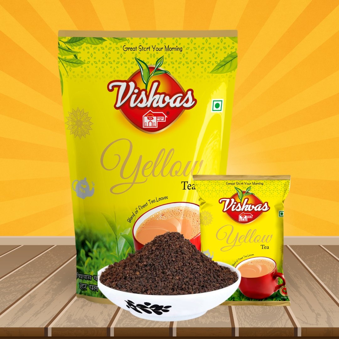 Vishvas Yellow Tea 1Kg - Premium Pack |Vishvas Tea